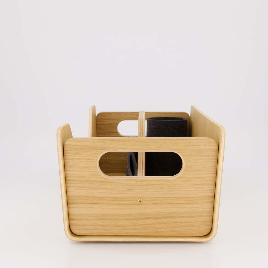 Gustav Dot – Oak Wood Portable Desk Organizer for Desk Sharing – Gustav ...